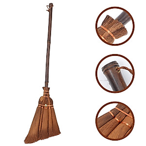 Straw Broom Dust Floor Cleaning: Sweeping Broom Household Manual Straw Braided Small Broom Cleaning Supplies