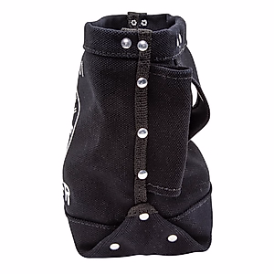 Klein Tools 5416TFR Tool Bag, Flame Resistant Canvas Bag for Bolt Storage with Double Reinforced Bottom and Tunnel Connect, 5 x 10 x 9-Inch