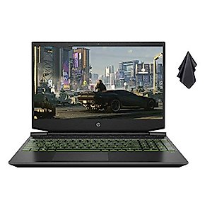 2021 New HP Pavilion 15.6" FHD Gaming Laptop, AMD 6-Core Ryzen 5 4600H Up to 4.0 GHz (Beats i5-9300H), 16GB RAM, 256GB SSD + 1TB HDD, Nvidia GeForce GTX 1650 Graphics, Win 10 Home + Microfiber Cloth