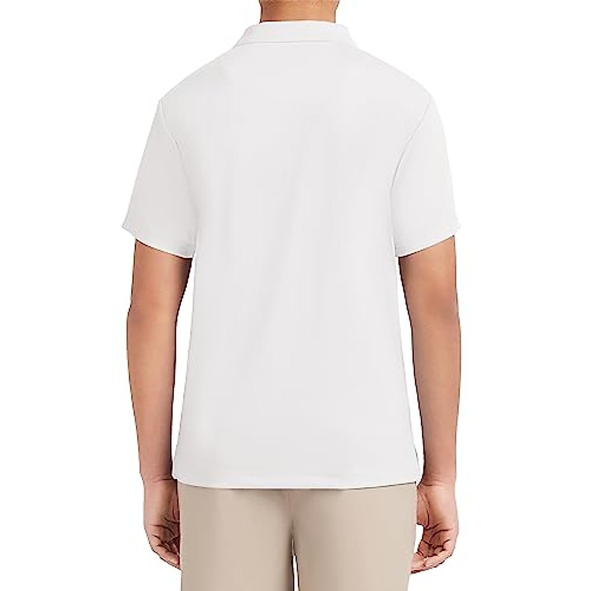 Nautica mens Uniform Short Sleeve Performance Polo Shirt, White, X-Large US