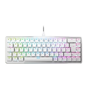 ROCCAT Vulcan II Mini JP ISO Gaming Keyboard, Wired White/White, Optical, Linear Mini (65%), RGB, Windows 7 or Later