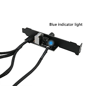 DGHAOP PC Case Fan Governor PWM Temperature Control 3Pin/4pin PCI Cooling Fan Speed Controller SATA Power Supply