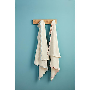 Mud Pie Kids Blue Scallop Chenille Blanket; 34" x 28"