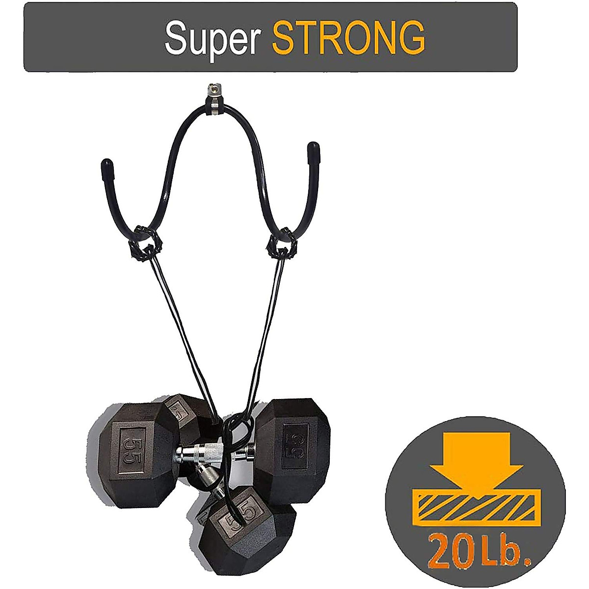 3 Pack Wall Mount Foam Roller Holder and Yoga Mat Storage and Towel Rack - Flexible Adjustable Hooks - Ideal for Home, Small Studio,Fitness Class or Commercial use