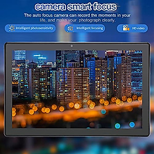 ASHATA 10in Kids Tablet, 4G Network 5G WiFi Dual Band Calling Tablet with 6GB RAM 256GB ROM, Front 5MP Rear 8MP Camera, 7000mAh Battery, Memory Card Supports Up to to 128G (US Plug)