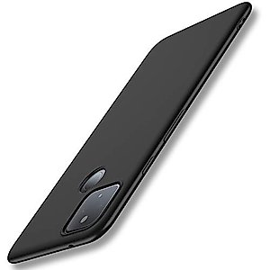 X-level Google Pixel 5 5G Case Slim Fit Mobile Phone Case Soft Flexible TPU [Guardian Series] Matte Finish Ultra-Thin Light Coating Grip Full Protective Cell Phone Back Cover for Google 5 5G-Black
