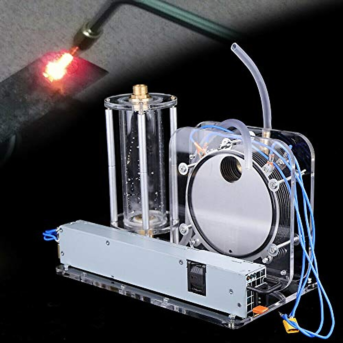 Electrolysis Water Machine Dry Hydrogen & Oxygen Generator Water Welder Dry Type Oxyhydrogen Generator Stainless Steel 200W