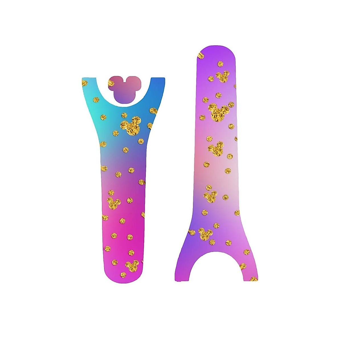 Vinyl Skin Decal Wrap Sticker Cover for the MagicBand 2 Magic Band 2 Gold Polka Dot Pink Blue Purple Backing