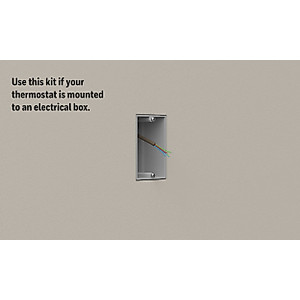 Honeywell Home Large Cover Plate & Electrical Box Adaptor for T-Series Thermostats (THP2400A1080), White