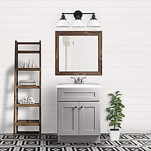 Design House 587063 Bath Modern Unassembled 2-Door Shaker Bathroom Vanity Cabinet Only, 24 x 18,Grey