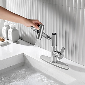 Lefton 10" Sink Cover Plate for 1 or 3 Hole Bathroom or Kitchen Faucet, FCP2201-0 (Brushed Nickel)