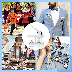 Tigoola Button Maker Machine,32mm(1.25 inch) Pin Maker Machine,Button Press Machine,Badge Press Machine,Craft Gifts for Kids with Free Button Supplies
