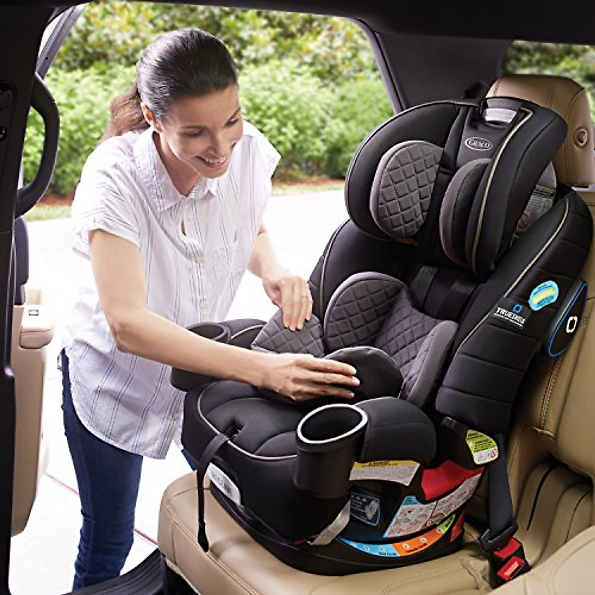 Graco 4Ever 4 in 1 Car Seat, Featuring TrueShield Side Impact Technology, Adjustable Harness System, Ideal for Newborns, Infants, Toddlers & Kids