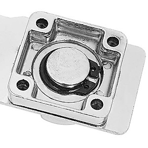 4 Pack Keyed Hasp Latch Locks, 4 Inch Twist Knob Keyed Locking Hasp, Stainless Steel Catch Latch Safety Lock with Keys, Safety Hasp Latches Keyed Different for Small Doors, Cabinets, Drawer, Boxes