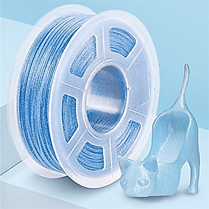 LYXDWRC 3D Printer PLA Filament, Glitter Sky Blue, 1.75mm +/- 0.02 Mm 1kg, Great for 3D Printing Pen 3D Printing