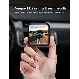 iZEEKER Dash Cam Front and Rear with SD Card 1080P Full HD Car Camera, Dual Dash Camera for Cars with Accident Recording, Parking Monitor, Night Vision, WDR