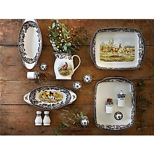 Spode Delamere Ascot Cereal Bowl, Set of 4, 8” | Perfect for Oatmeal, Salads, and Desserts | Made in England from Fine Earthenware | Microwave and Dishwasher Safe