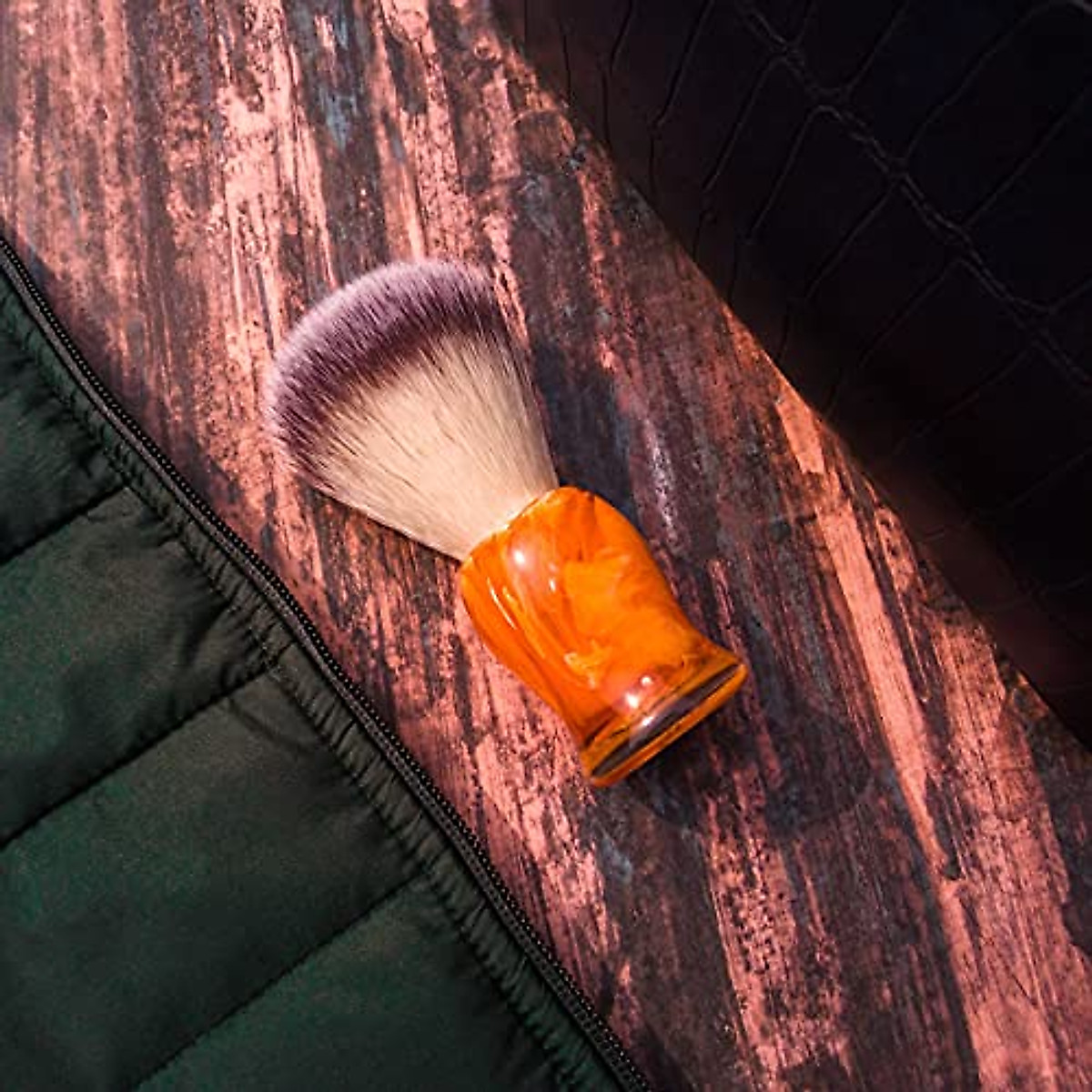 RUBAB MEN Premium Shaving Brush for Men Made with Cruelty-Free Soft Bristles |Firefly Edition| Experience Luxury Wet Shave | Boosting an Elegant Dual-Toned Handle Handcrafted by Master Craftsman