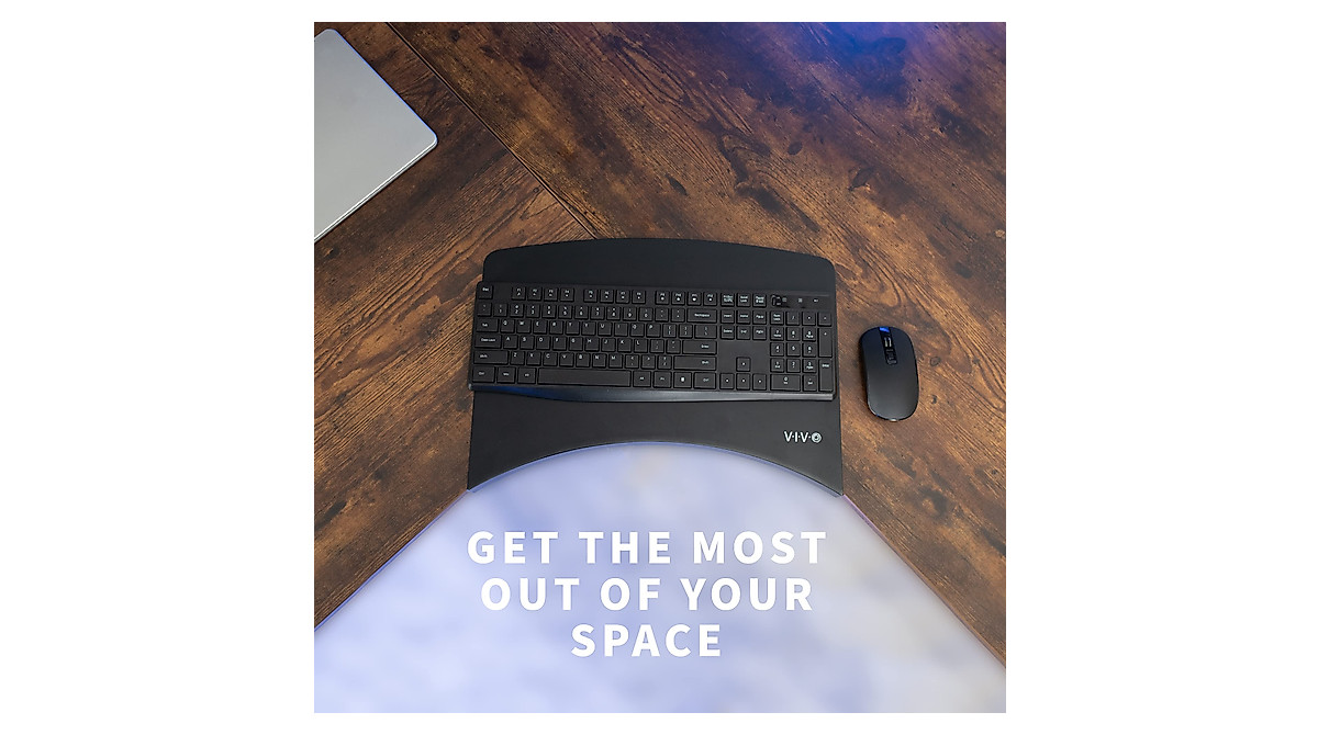 VIVO 17" Curved Corner Desk Connector for L-Shaped Desks