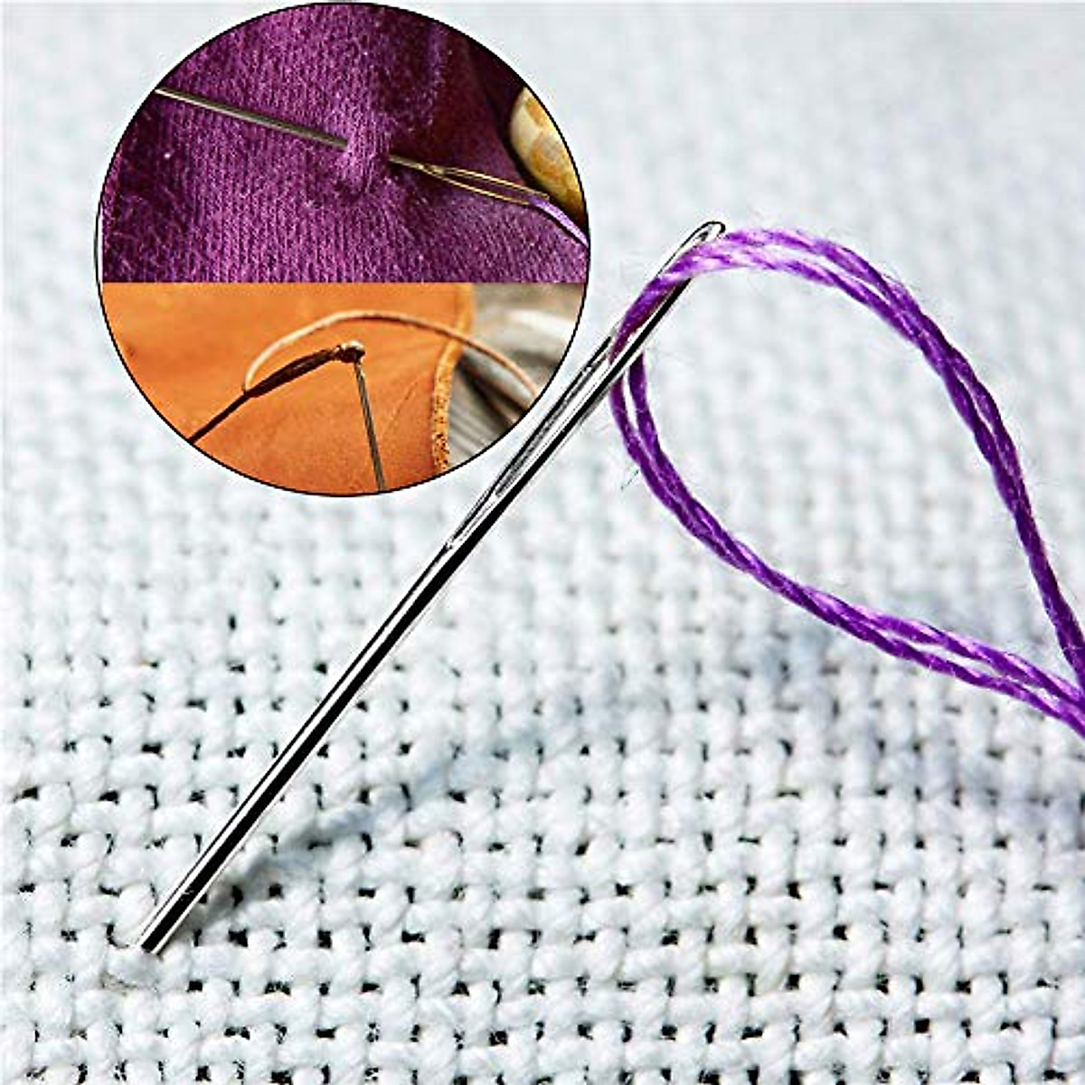 94 PCS Knitting Tool Accessory Kit Sewing Knitting Crochet Accessories Supplies Tools Needles Kit Crochet Starter with Stitch Holders Lock Markers Ring Markers Knitting Sewing Needles Scissors Cable