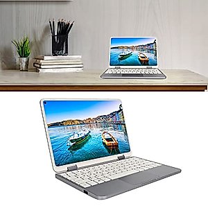 10.8 Inch 2 in 1 Laptop, Laptop 8+1TB Memory 360 Rotatable FHD Screen Efficient Portable with Touch Pen Keyboard for Office (8+1TB US Plug)