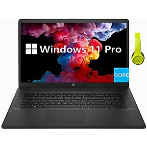 HP 17.3 Inch FHD Business Laptop, 13th Gen i7-1355U (10 Cores), 32GB RAM, 1TB SSD, Windows 11 Pro, 10 Number Key, Webcam, HDMI, Bluetooth, Wi-Fi 6, Black, PCM