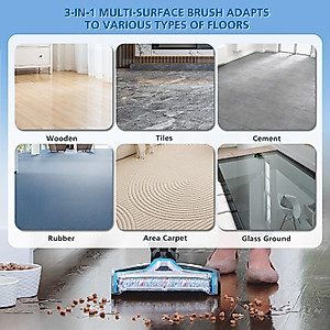 JORAIR Replacements Compatible with Bissell CrossWave, 3 Multi-Surface Brush Roll 1868 + 3 Vacuum Filter 1866 Vacuum Filter, Compare to Part 1608683, 160-8683, 1608684