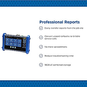 TREND Networks | R171000 | SecuriTEST IP | CCTV Camera Tester for IP Digital/HD Coax/Analog Systems | Camera Configuration, Installation and Troubleshooting