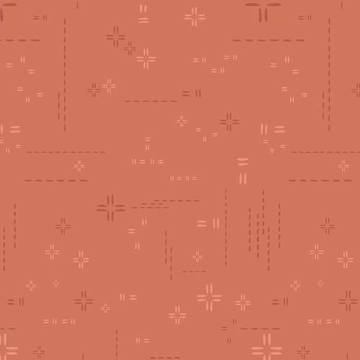 Art Gallery Fabrics Art Gallery Decostitch Elements Red Desert Fabric, Rust