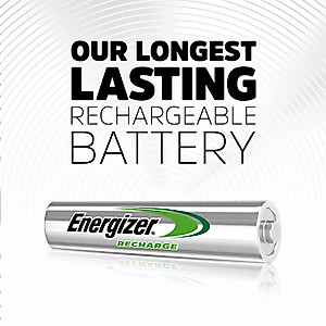 Energizer Recharge Basic Charger with 2 AA NiMH Rechargeable Batteries LED Indicator & Rechargeable AAA Batteries, Recharge Power Plus, NiMH, 800 mAh Combo Pack, 6 count