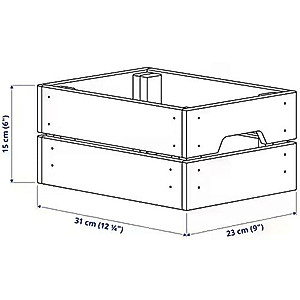 Ikea Knagglig Box, Pine, 9" x 12 1/4" x 6"