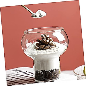 UPKOCH 4 Pcs Glass Juice Glass Whisky Glasses Flute Glasses Transparent Glasses Cup Glass Coffee Mug Trifle Bowls Dessert Bowl Clear Glass Cup Glass Cake Cup Ice Cream Transparent Wedding