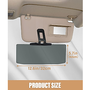 YAKEFLY HD Sun Visor for Car,Universal Car Visor Extender Sun Blocker,Car Sun Visor Sun Shade Protection from Sun Glare,Snow Blindness,UV Rays,Anti-Glare Polarized Sun Visor Extender