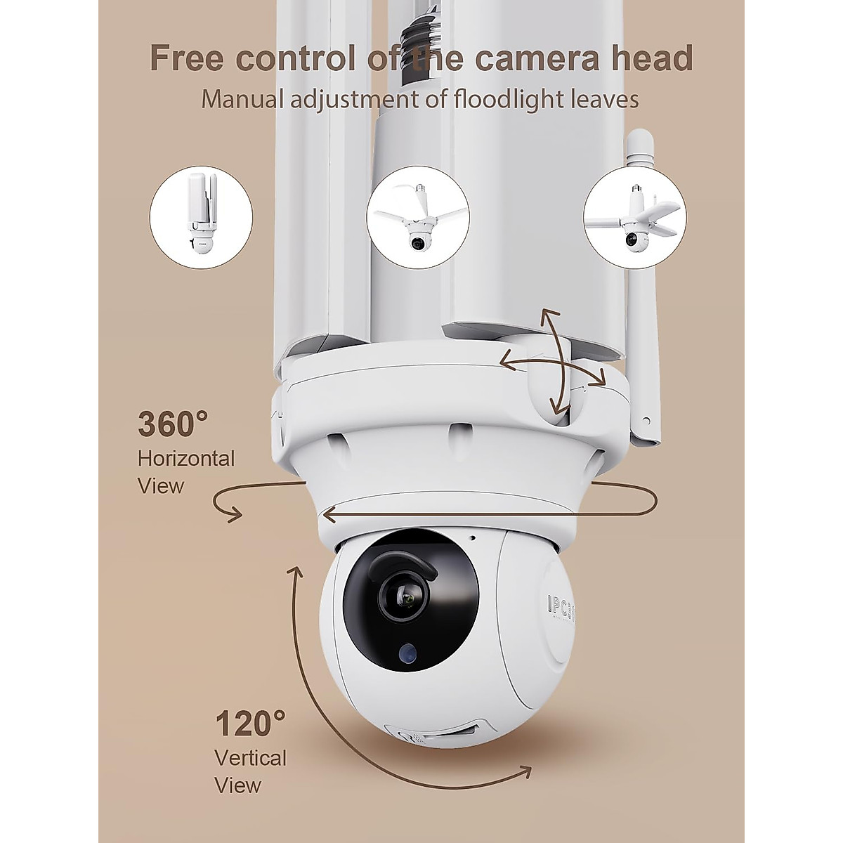 Rreslicam E26 Garage LED Light with Smart Security Camera, 30W 5000LM, Suitable for Garage, shed, Studio, Hallway, Laundry Room, etc. Timed Lighting, Motion-Activated Lighting, AI Monitoring