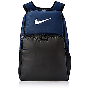 NIKE Brasilia XLarge Backpack 9.0, Midnight Navy/Black/White, Misc