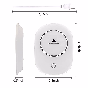 Coffee Warmer for Desk with Automatic Sensor Switch, Candle Warmer Portable, Mug Warmer for Desk 122°F-131°F for Heating Coffee, Milk, Tea, Candles, Office Desk Accessories Gift（No Cup）