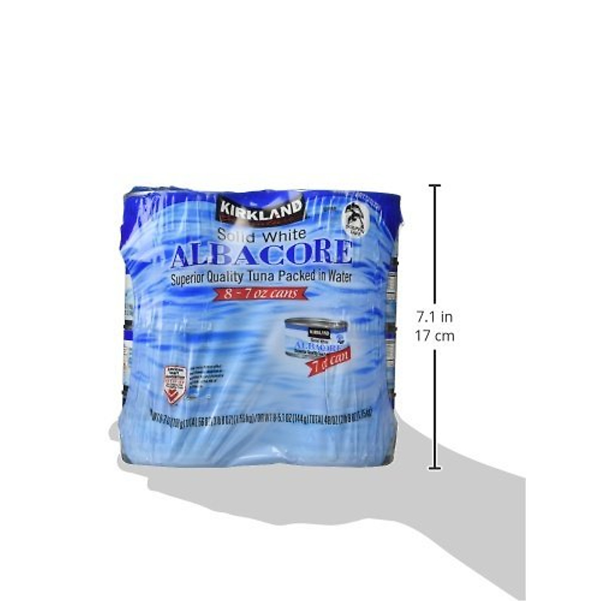 Kirkland Signature Albacore Solid White Tuna in Water, 7 Ounce (8 Pack) (2 Pack)