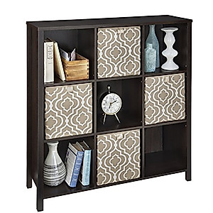 ClosetMaid 16058 Premium Adjustable 9-Cube Organizer, Black Walnut