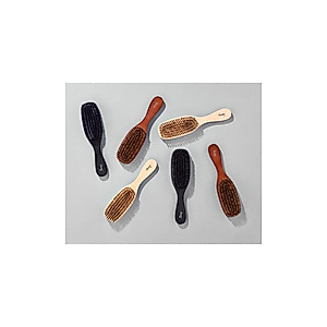 Diane Premium 100% Boar Bristle 7 Row Wave Brush for Men and Barbers, Medium-Firm Bristles for Thick Coarse Hair, Detangling, Smoothing