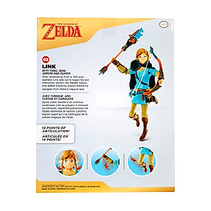 The Legend of Zelda Breath of The Wild Link Exclusive Action Figure [Tunic, Bow, Arrow & Quiver]