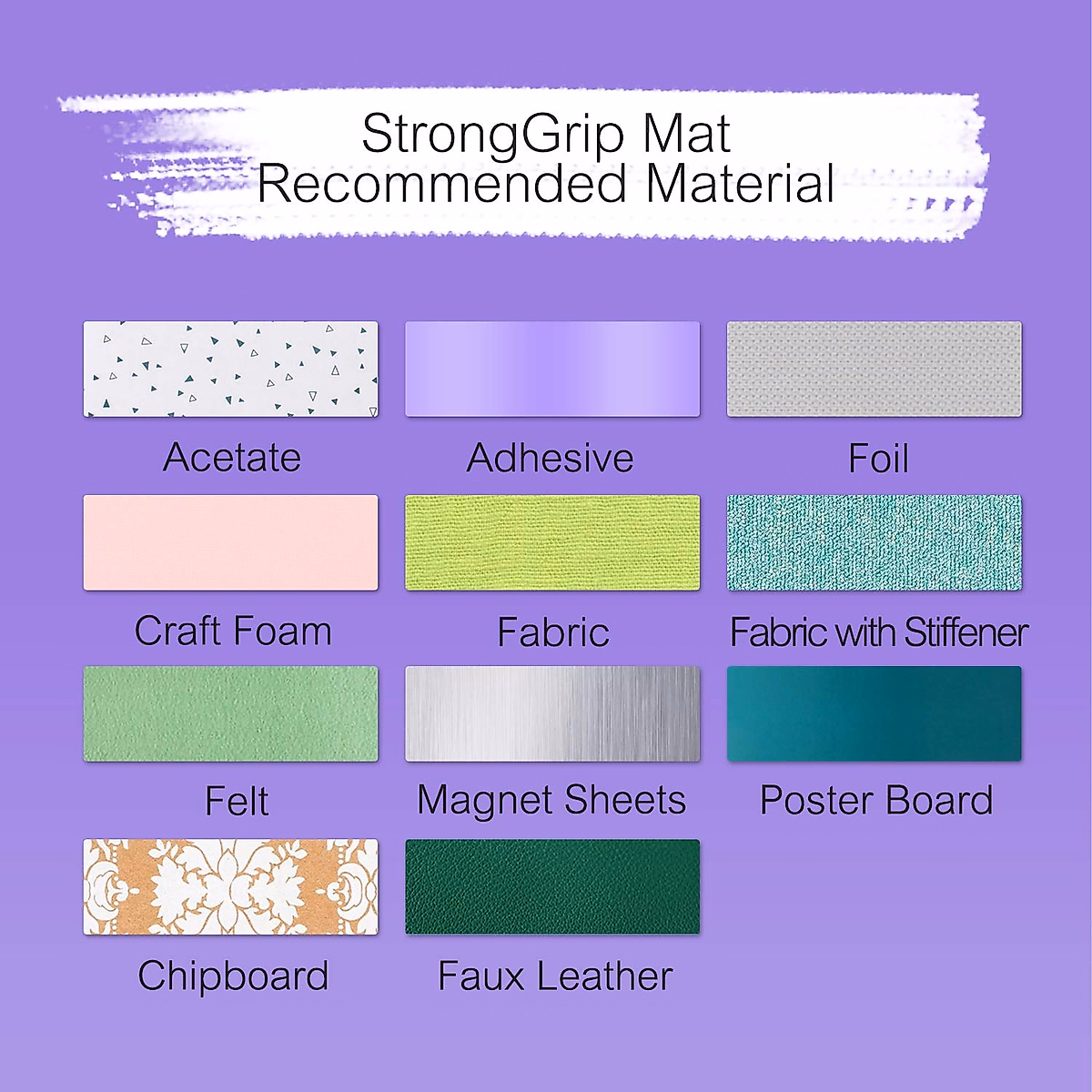 Monicut Cutting Mat for Cricut Maker/Explore Air 2/Air/One(Lightgrip/Standardgrip/Stronggrip, 3 Mats) 12"x12" Cricket Cutting Mats for Cricut Accessories