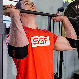 SERIOUS STEEL FITNESS Compression Cuff | Arm, Bicep, Calf and Elbow Compression Sleeve (Black, 3X-LARGE)