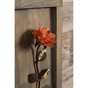 Personalized Gift - Framed Copper Rose for 7th Wedding Anniversary