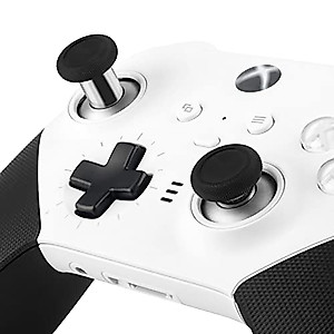 Metal Replacement Thumbsticks for Xbox Elite Controller Series 2 Core,Component Pack Includes 4 Swap Magnetic Joysticks,4 Paddles,1 Standard D-Pads, Accessories Parts for Xbox One Elite 2(Black)