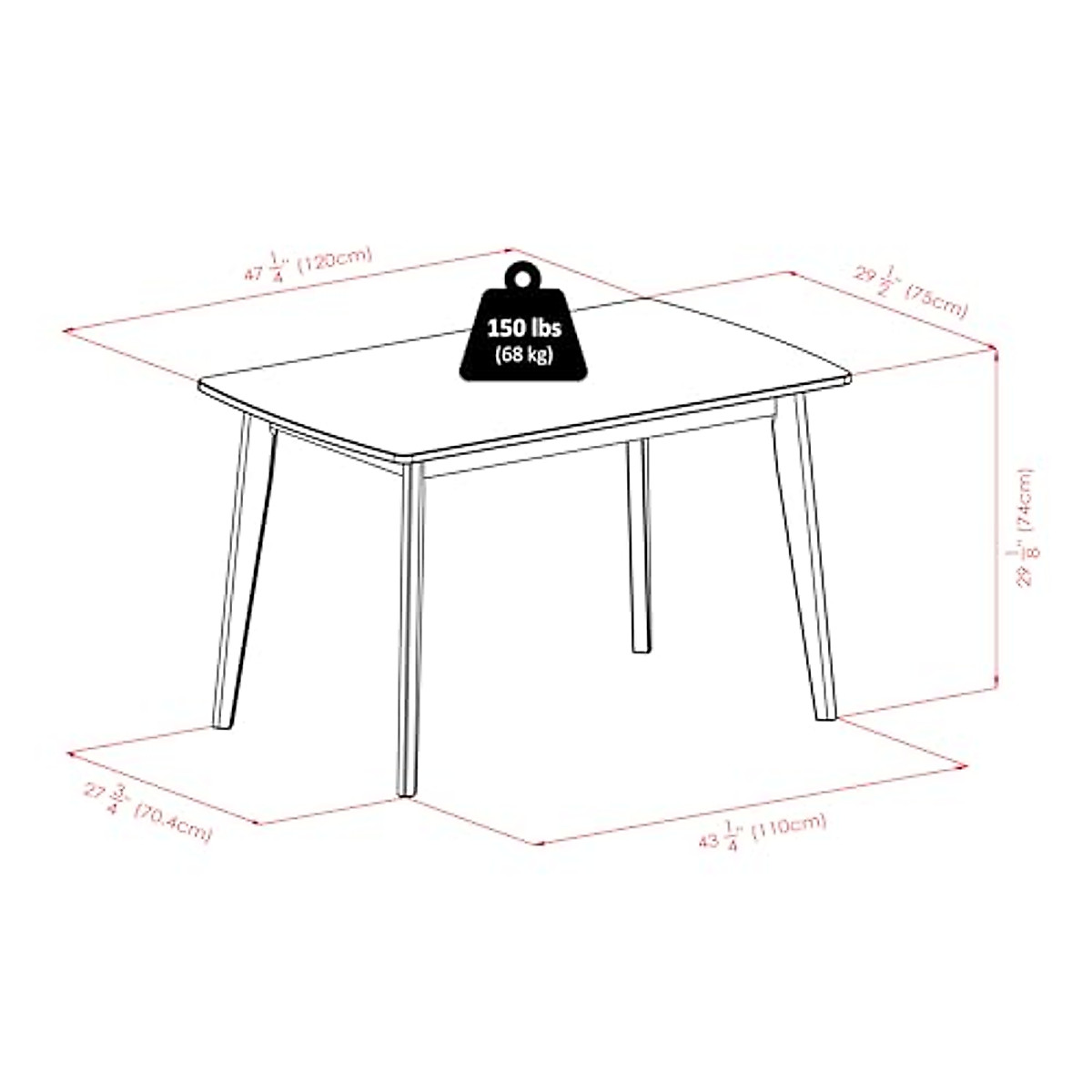 Winsome Wood Shaye Dining set, Walnut