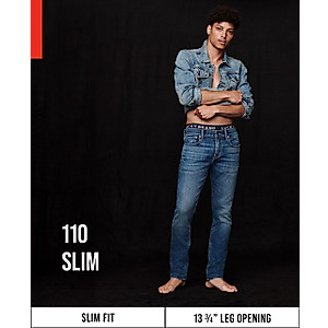 Lucky Brand Men's 110 Slim Coolmax Stretch Jean, Mcarthur, 34Wx30L