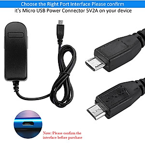 Bawofu 5V 2A Micro USB Power Supply Wall Charger AC/DC Adapter Universal Power Adapter