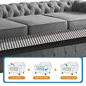 TAOCOCO Couch Cushions Gripper Slide Stopper Cushion Grips for Couch, Keep Couch Cushions from Sliding, Free Trim Non Slip Gripper Pad for Chair Sofa Futon Mattress Rug (Oversized Sofa, 22'' × 78'')