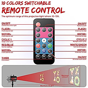 Christmas Projector, Snowflake Lighting Projector with Remote Control, Galaxy Star Night Light Projector for Kids Bedroom/Party/Home Decor/Gift