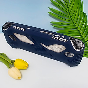 ROG Ally Silicone Protective Case Compitable with ASUS Rog Ally 7 inch 120Hz Gaming Handheld, FiiMan Soft Full Body Cover Case with Anti Slip & Shockproof (Blue)